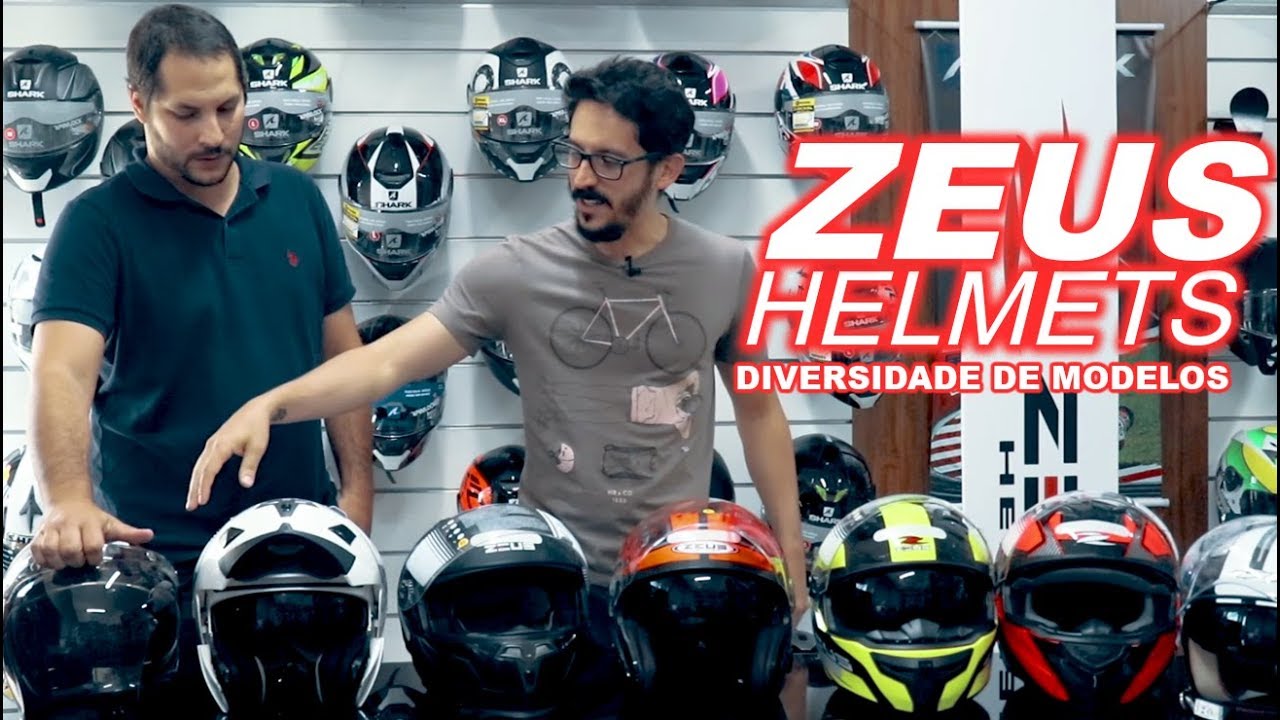 DETALHES DOS NOVOS CAPACETES ZEUS! - MOTO.com.br - YouTube