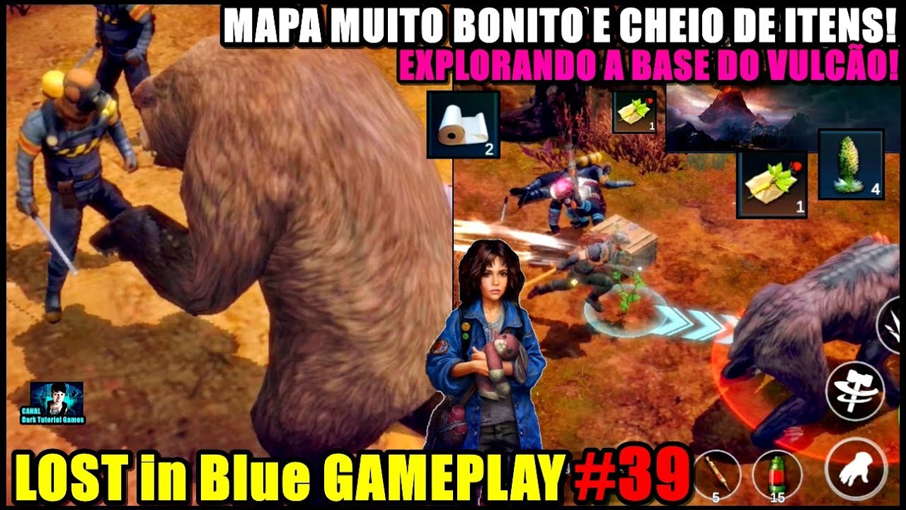 MAPA MUITO BONITO E CHEIO DE ITENS! LOST in Blue GAMEPLAY #39 👁 ...