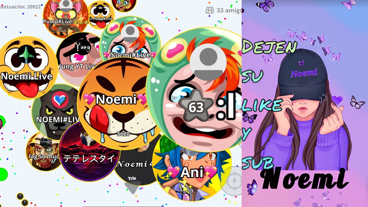 💖AGAR.IO💖 |🔴USE TAG: 💖Noemi#Live💖 {All-Regions} #agaio #agariomobile # ...