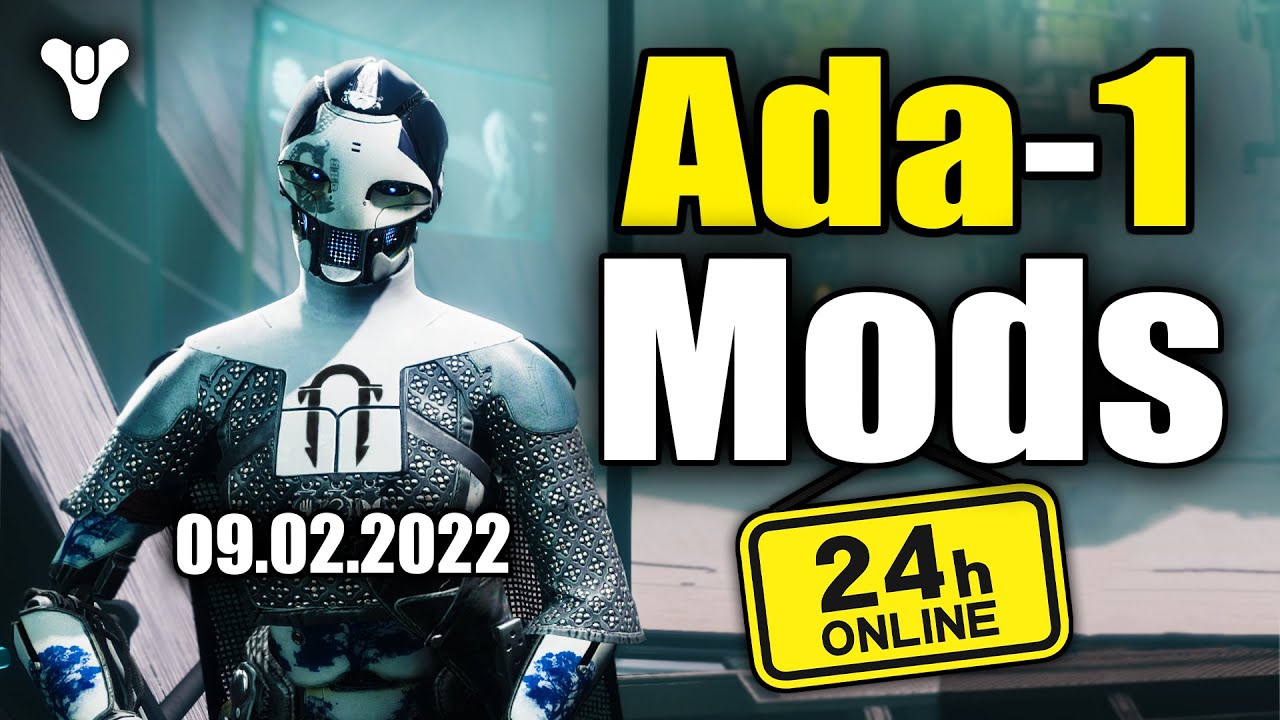 ADA-1 MODS TODAY! September 2 - Destiny 2 Season of Plunder - YouTube