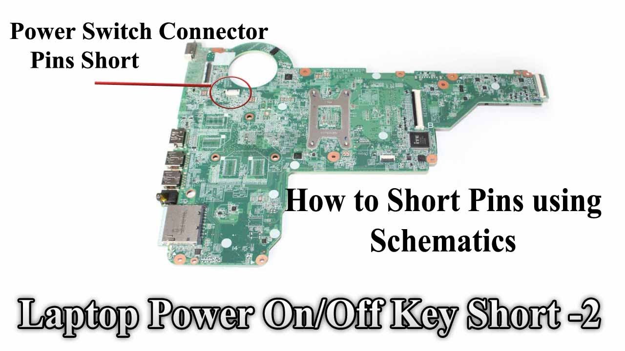 laptop power key short-2 - YouTube