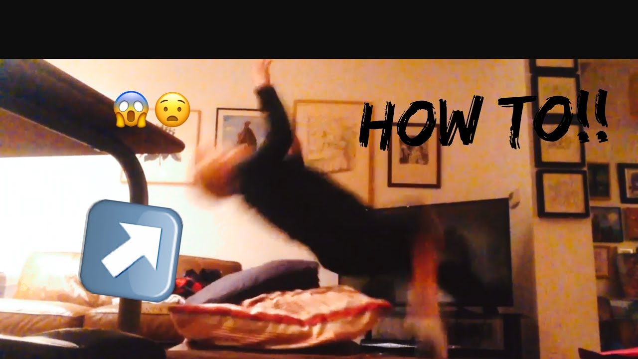 How to get over the fear of doing a backflip( you will need sofa ...