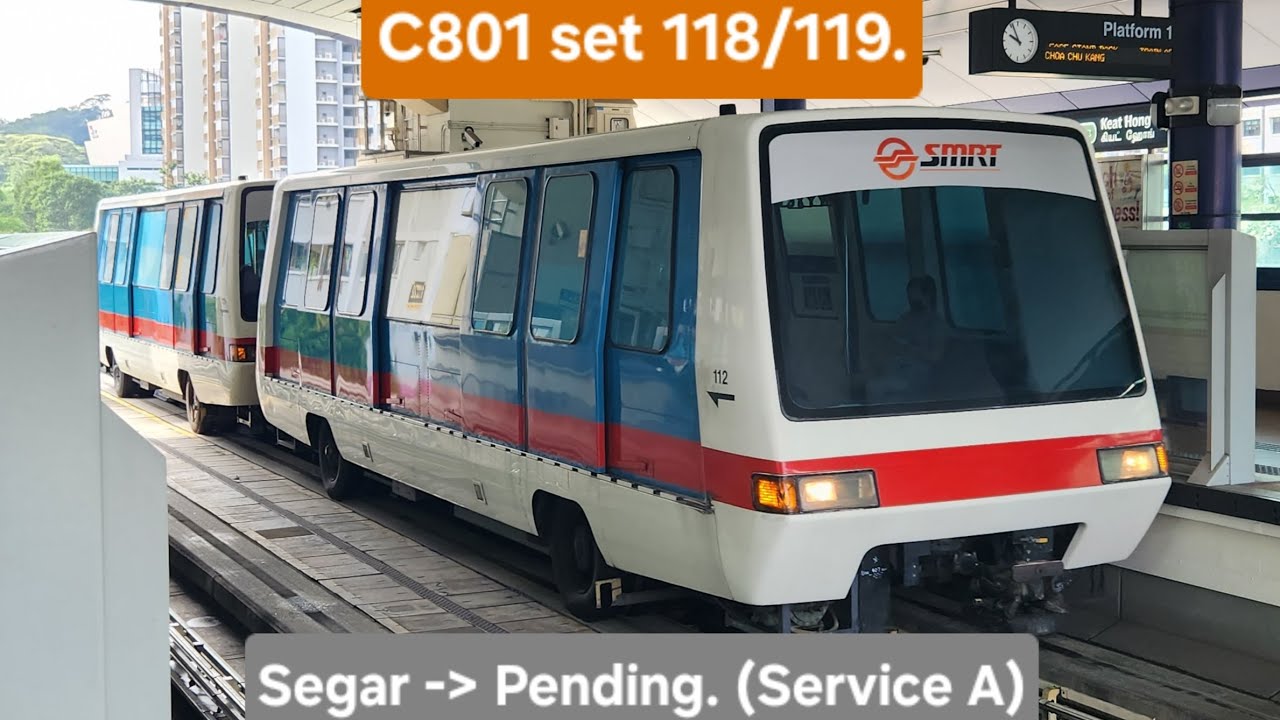 Bombardier INNOVIA APM 100 (c801) set 118/119. - YouTube