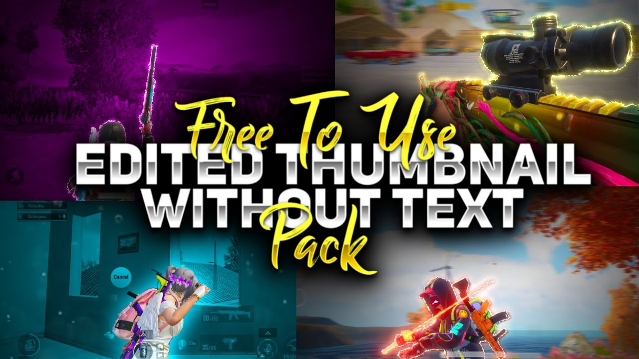 bgmi thumbnail pack | free to use thumbnail pubg || free to use ...