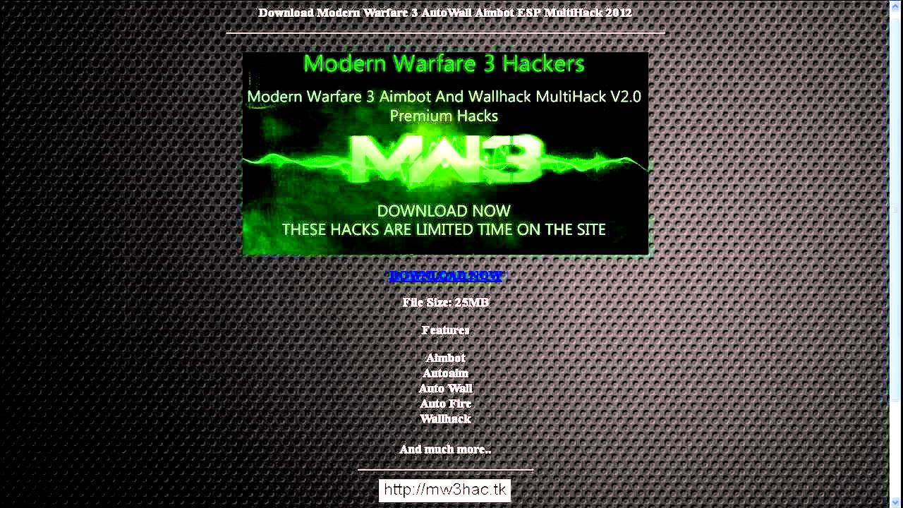 ★Modern Warfare 3 Aimbot And Wallhack MultiHack - Mediafire ★ - YouTube