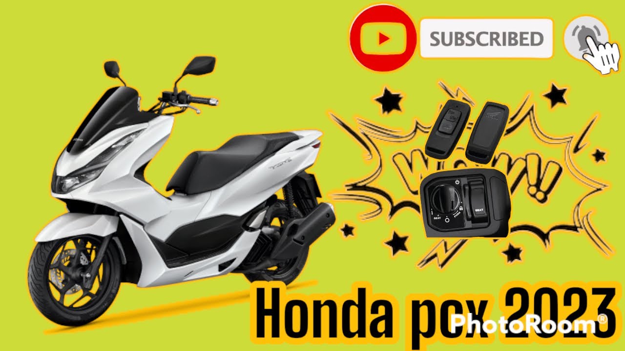 Honda PCX 160 STANDARD สีขาวดำ2023 - YouTube