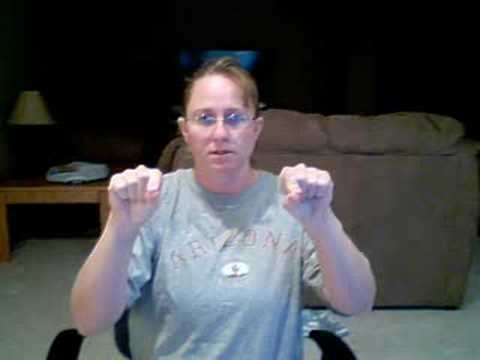the american sign language for blocks (or bricks) - YouTube