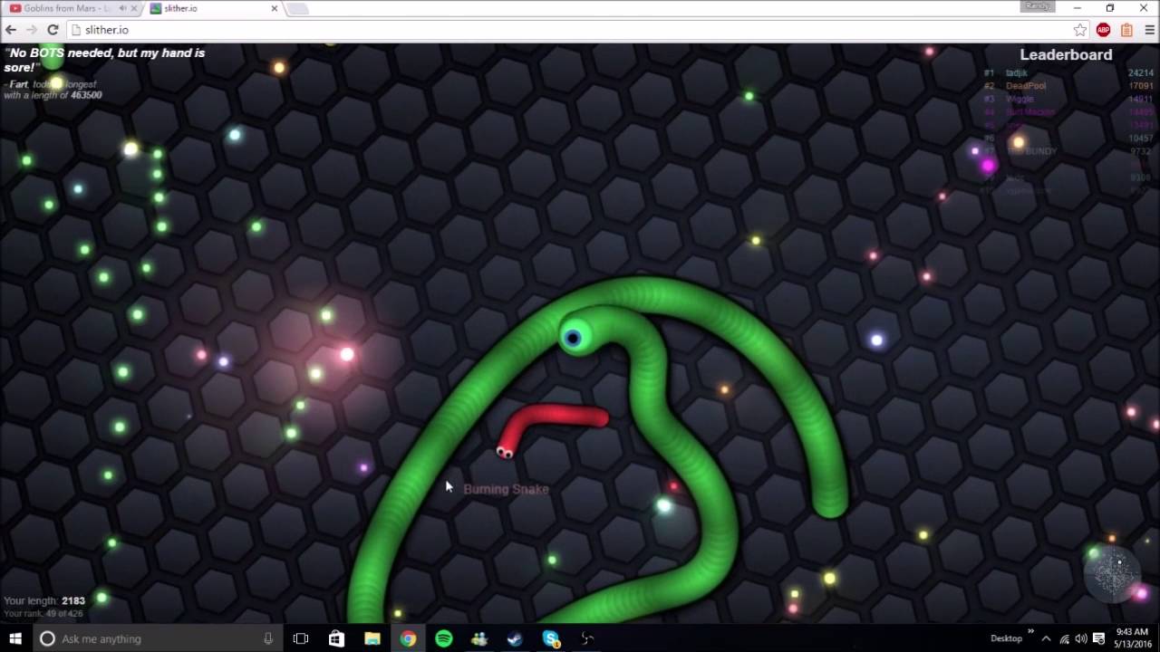 Slither (New Monster Eye Skin) - YouTube