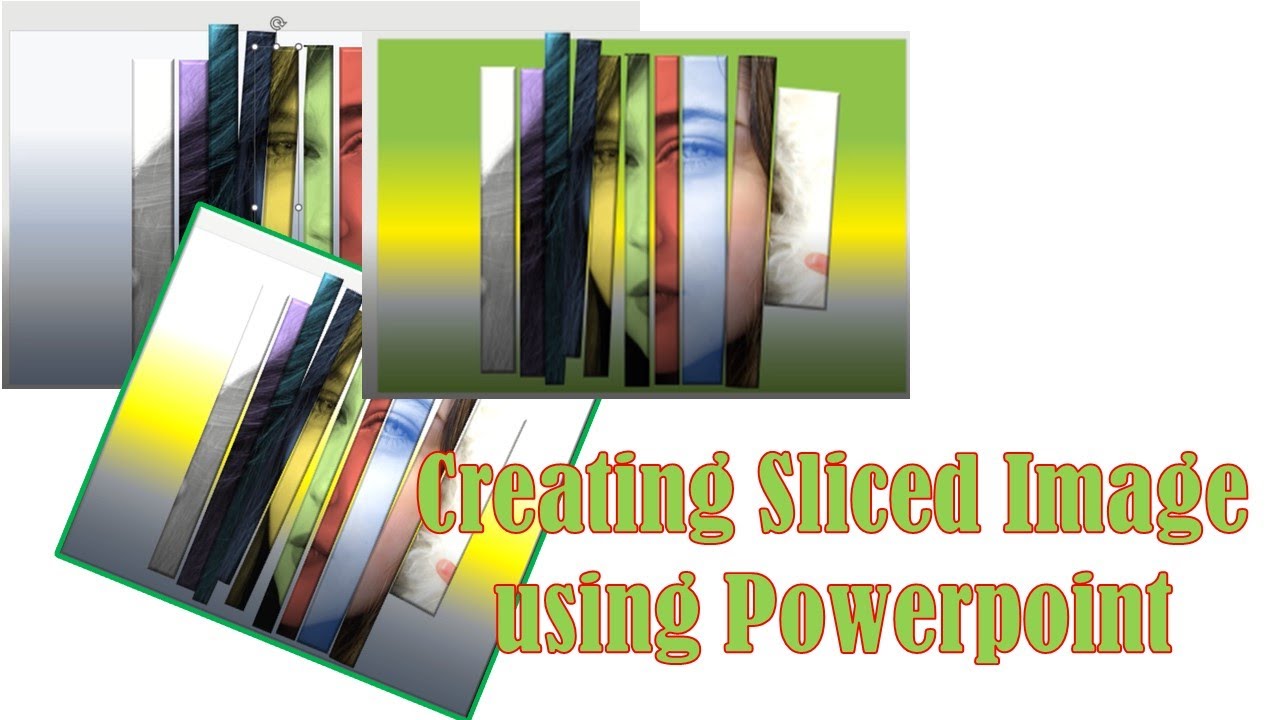 Creating Sliced Image using Powerpoint - YouTube