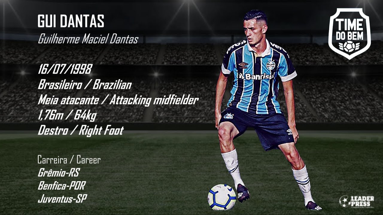 Gui Dantas (Meia-atacante/98) - Grêmio-RS - 2019 - YouTube