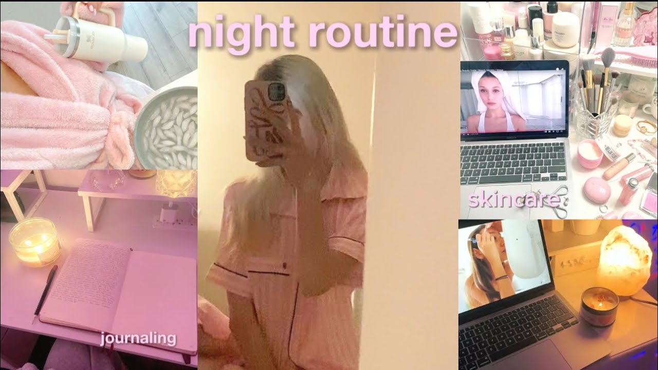 MY NIGHT ROUTINE 🧘🏼‍♀️☃️ | self care, journaling, gua sha tutorial ...