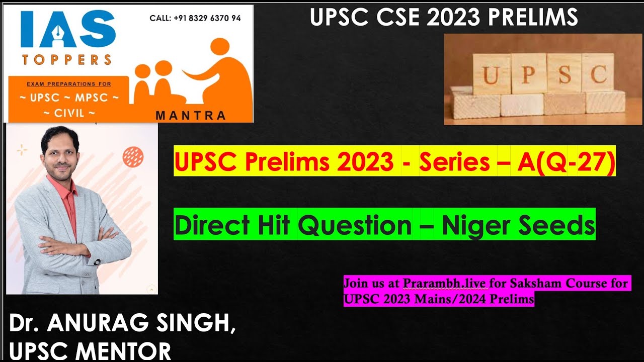 UPSC Prelims 2023 Source Mapping -Direct Hit Question - Series - A ...