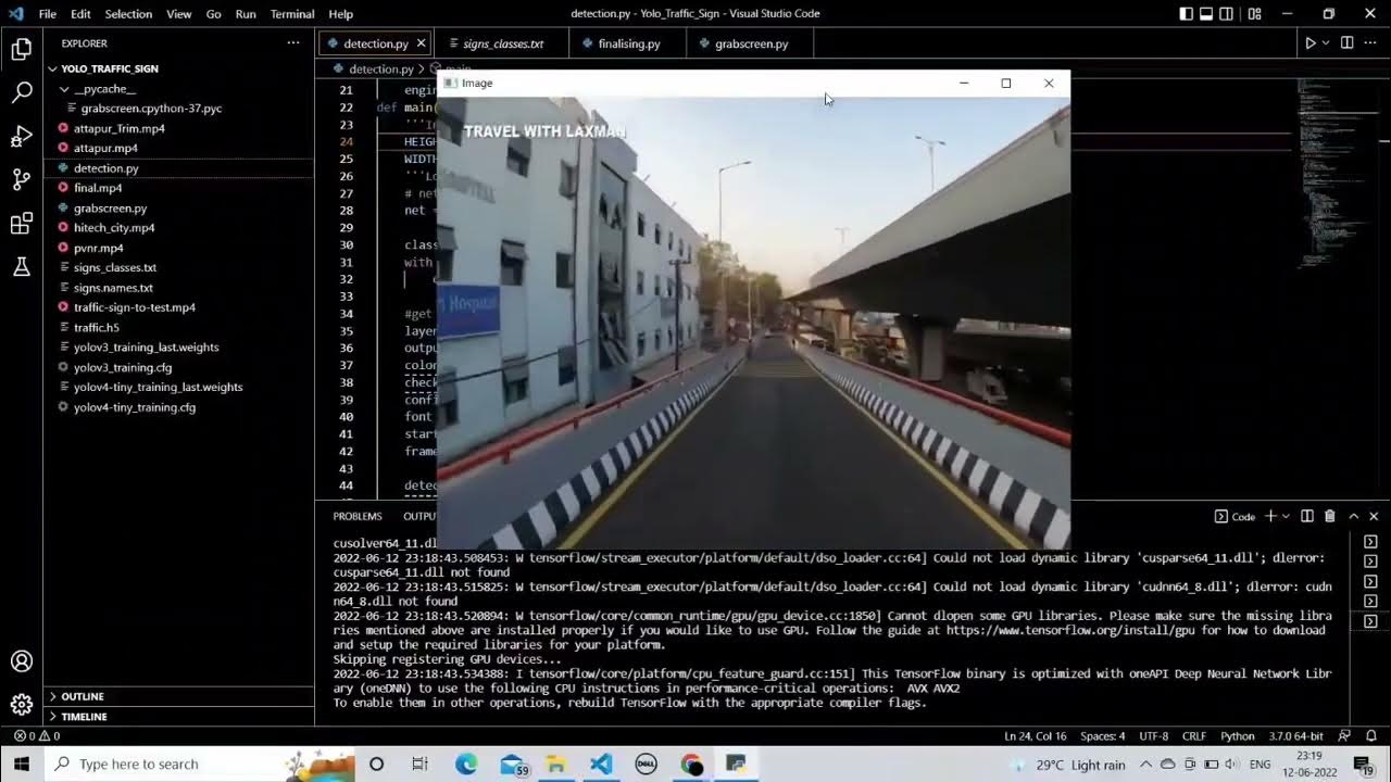 Traffic sign detection and classification using Yolo v4 - YouTube