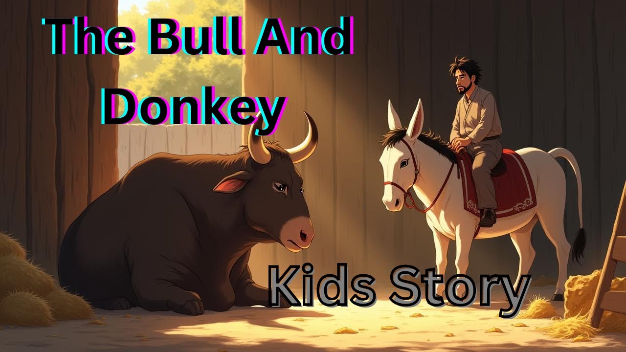 The Bull And Donkey Funny Story / Kids Story / English Story TV - YouTube