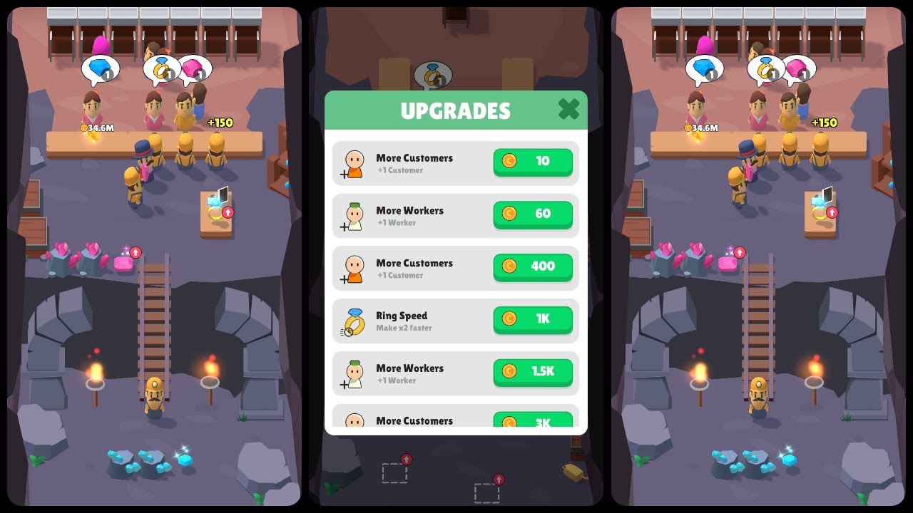 Idle Crystal Miner Game — Mobile Game | Gameplay Android - YouTube