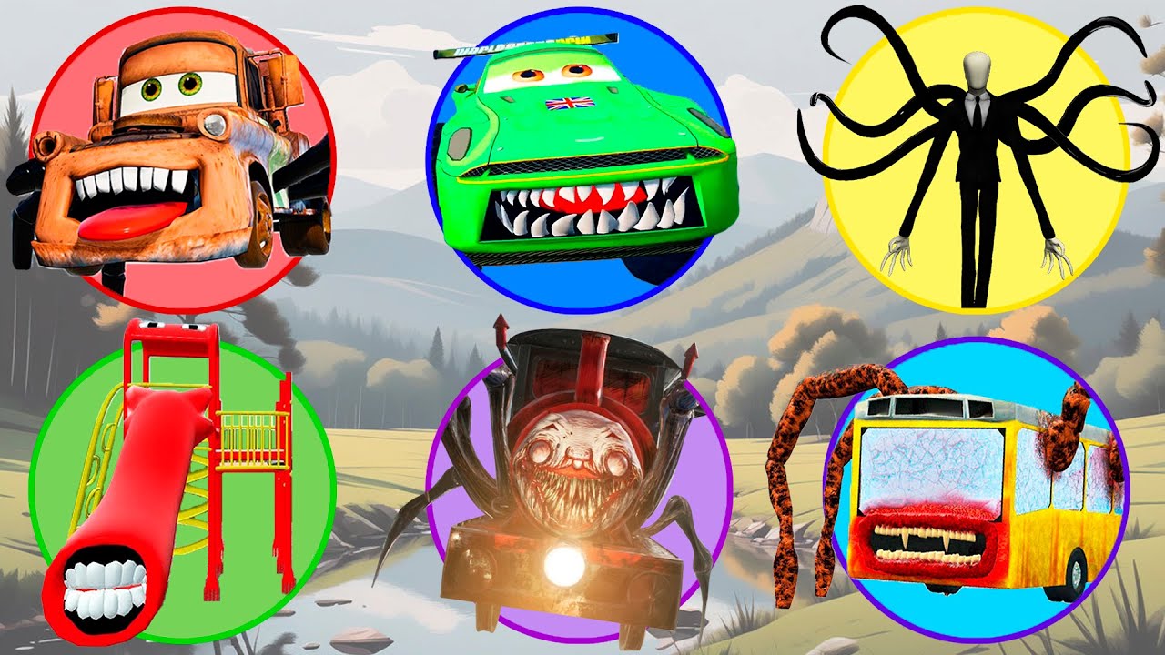 Wheel of Monster !! All Monster Eater Megamix - Spinning Wheels Battle ...