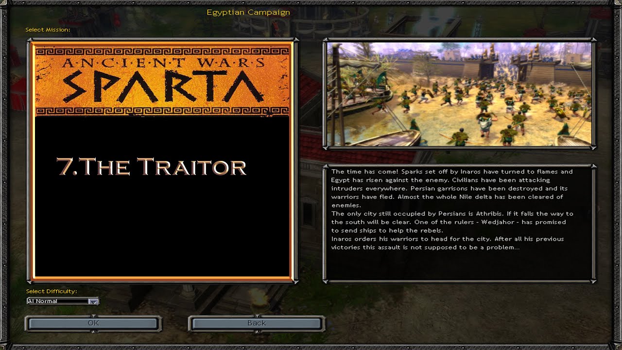 Ancient Wars - Sparta - Egyptian Campaign, Mission 7: The Traitor - YouTube
