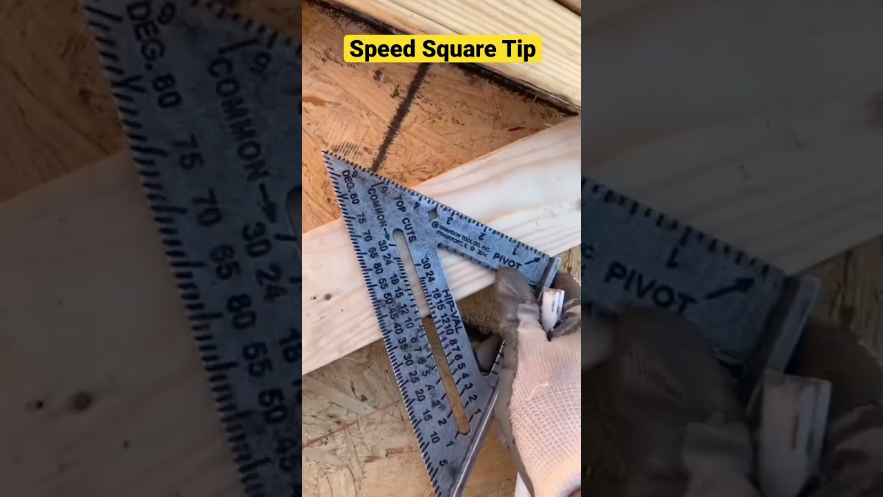 How To Find An Angle Using A Speed Square #shorts #tools - YouTube