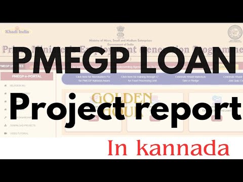 PMEGP Loan Project Report in Kannada - YouTube