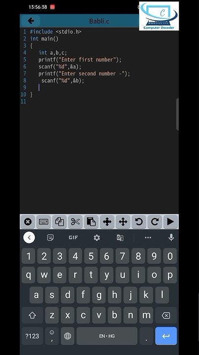 Addition program in C language using scanf function.. ️ ️ - YouTube