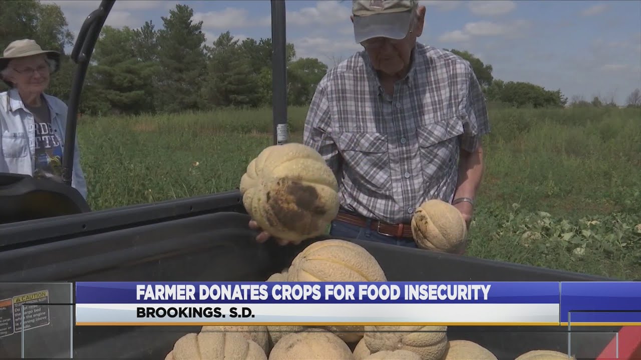 Farmer Donates Crops For Food Insecurity - YouTube