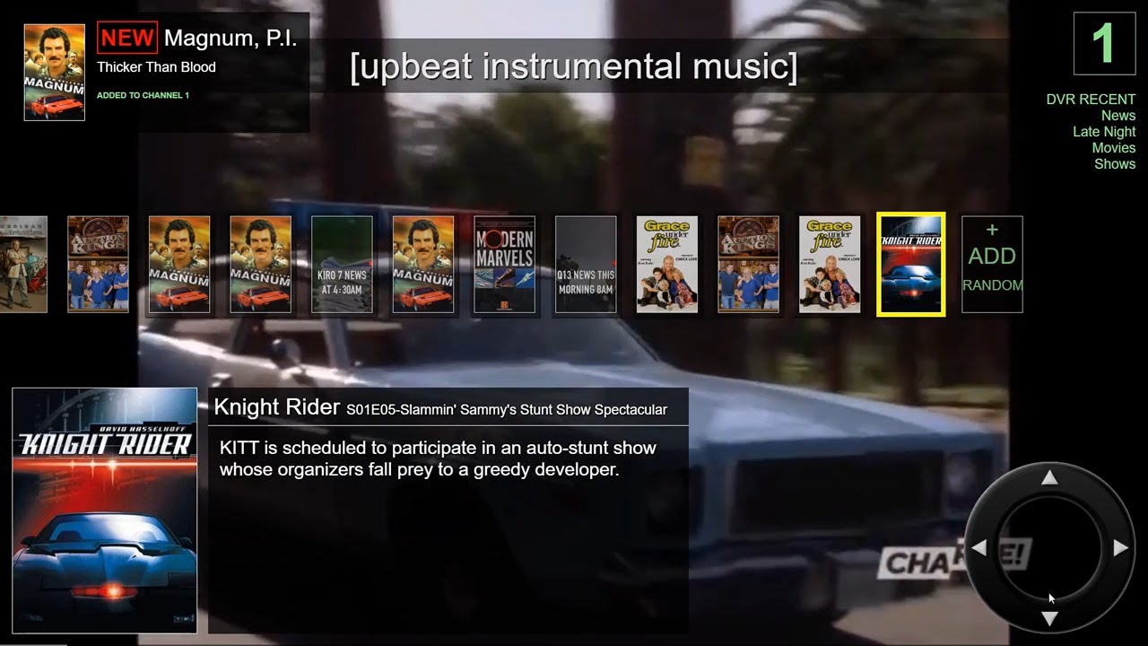 Prototype: TV DVR UI in HTML5 - YouTube