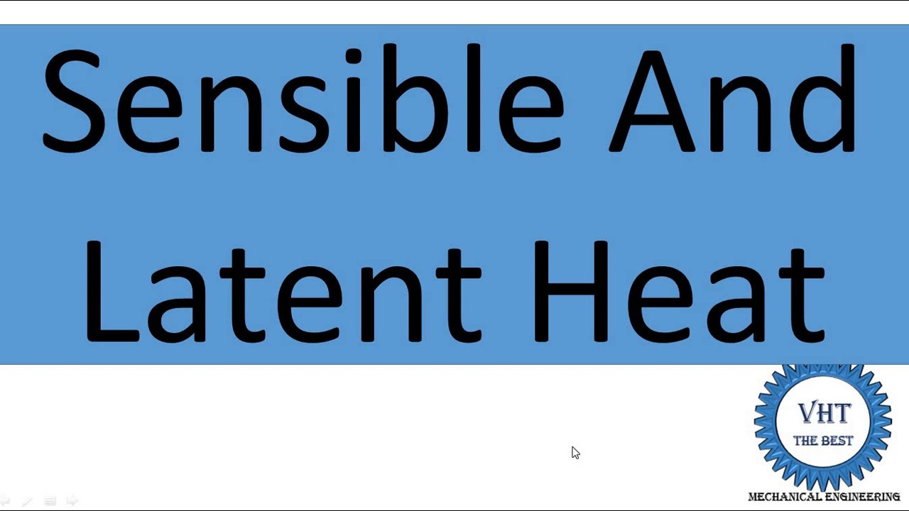 Sensible And Latent Heat - YouTube