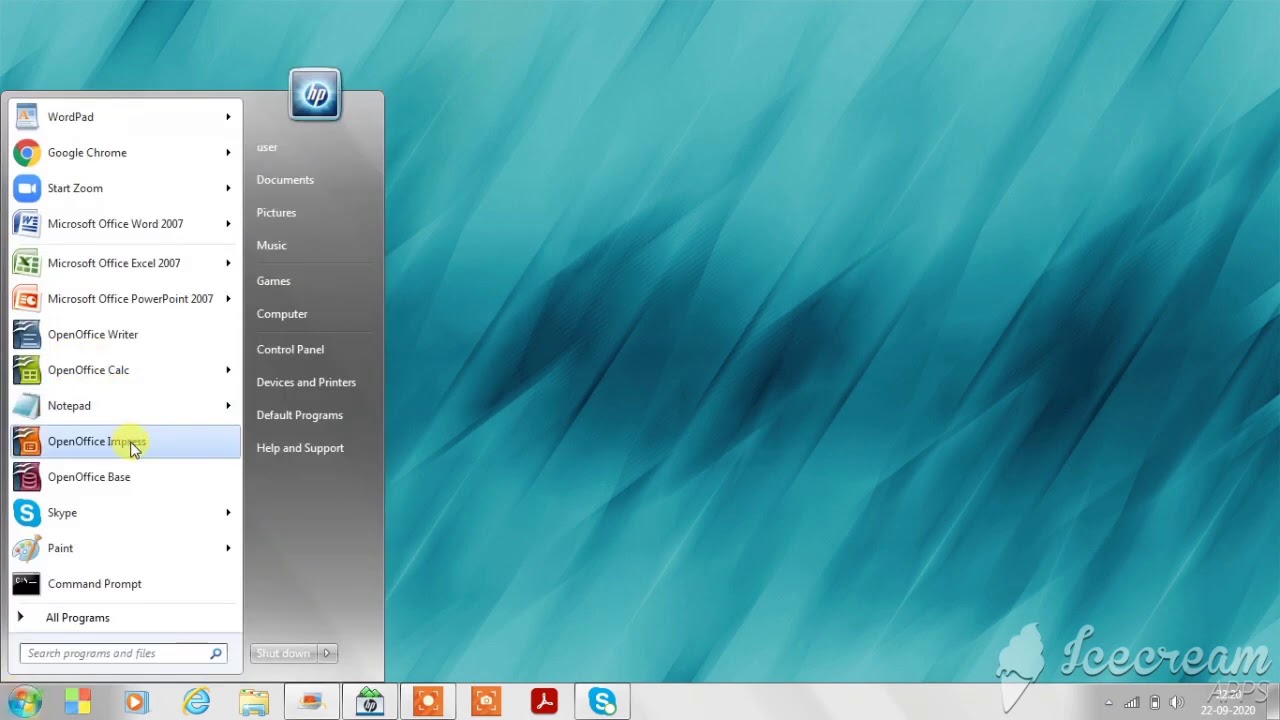 How to create an empty presentation using presentation wizard. - YouTube