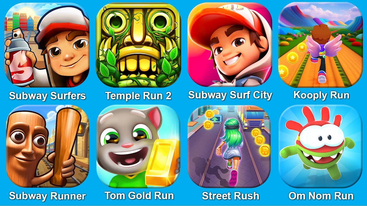 Subway Surf,Temple Run 2,Subway Surf City,Kloopy Run,Subway Runner,Tom ...