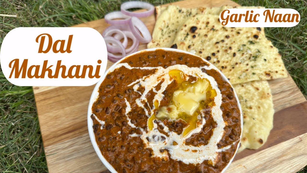 Restaurant Style Dal Makhani Recipe -Garlic Naan - Dal Makhani by ...