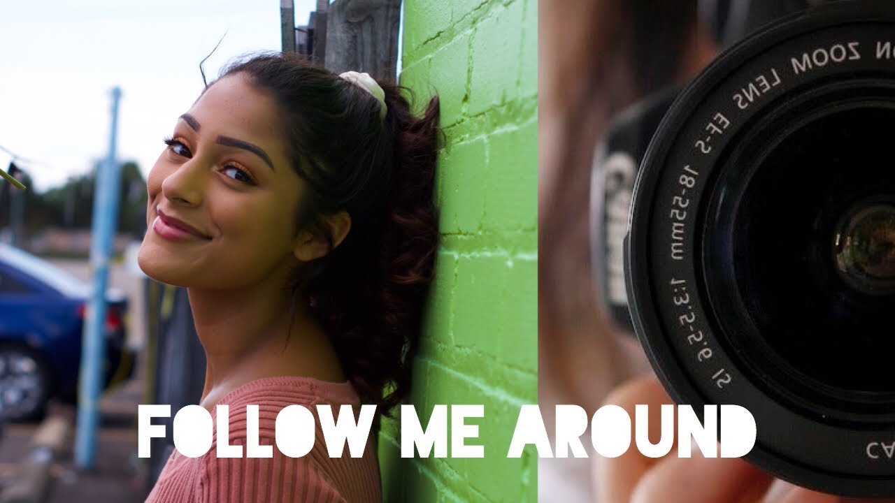 FOLLOW ME AROUND: Photoshoot with strangers?? - YouTube