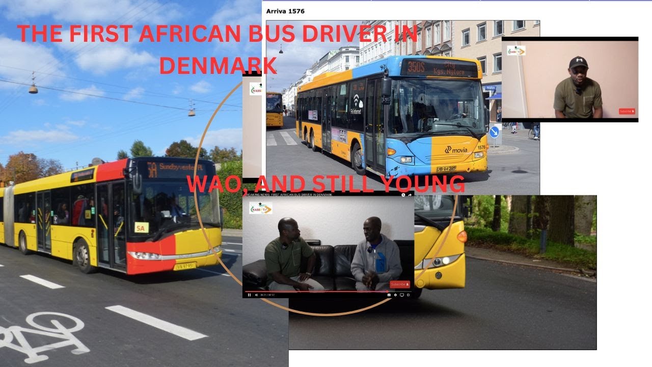 BREAKING NEWS: FIRST AFRICAN BUS DRIVER IN DENMARK - YouTube