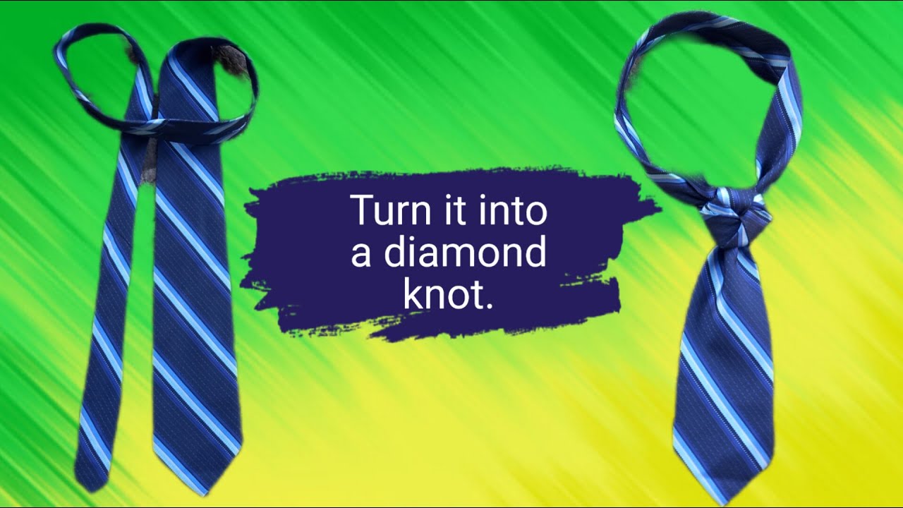 Tie a diamond tie. How to tie a diamond tie - YouTube