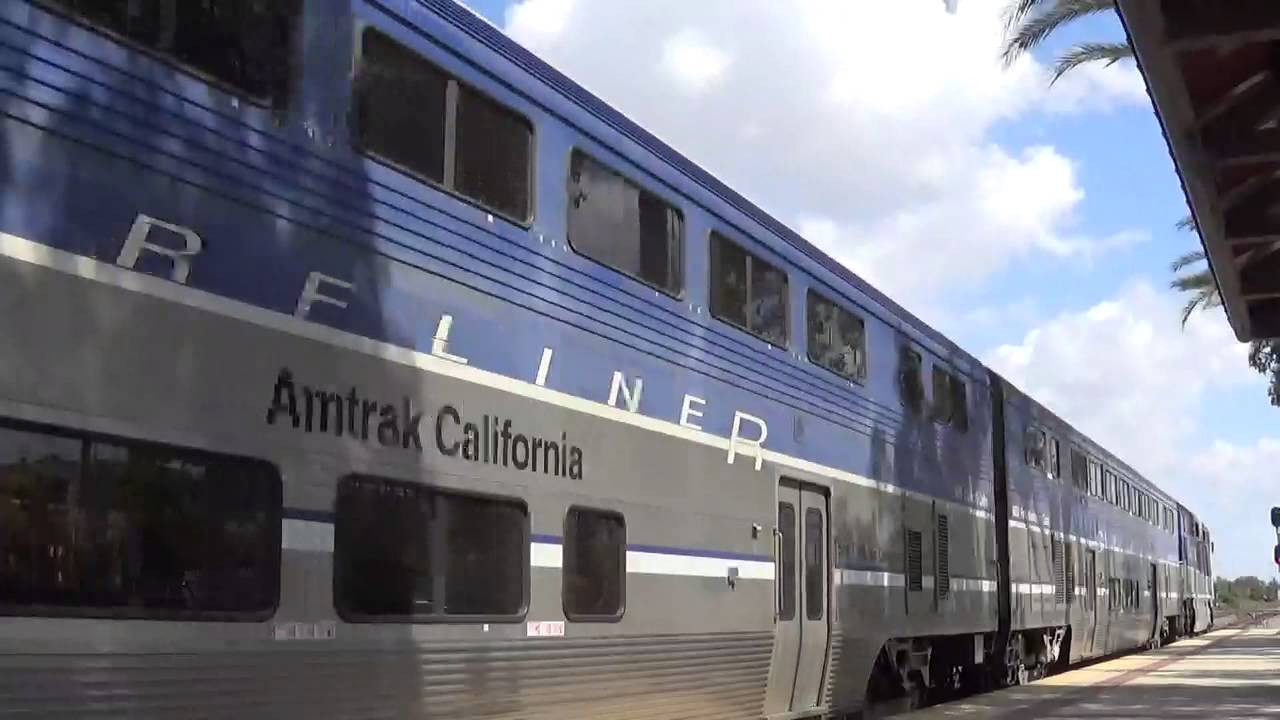 Amtrak 459 departing Fullerton - YouTube