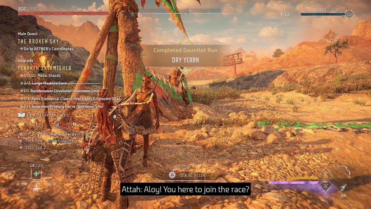 Horizon Forbidden West Gauntlet Run Dry Yearn Ultra Hard - YouTube