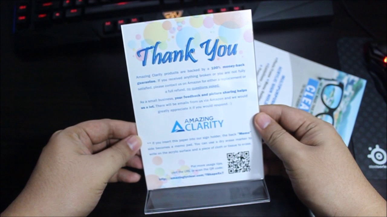 Acrylic Sign Holder - Changing Paper Insert - YouTube