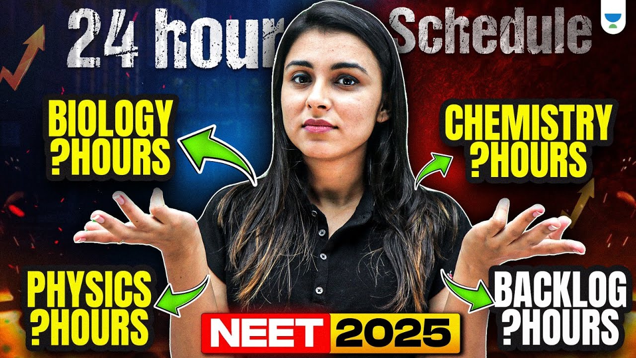 Perfect 24-Hour Study Plan for NEET 2025 by Anushka Ma'am - YouTube