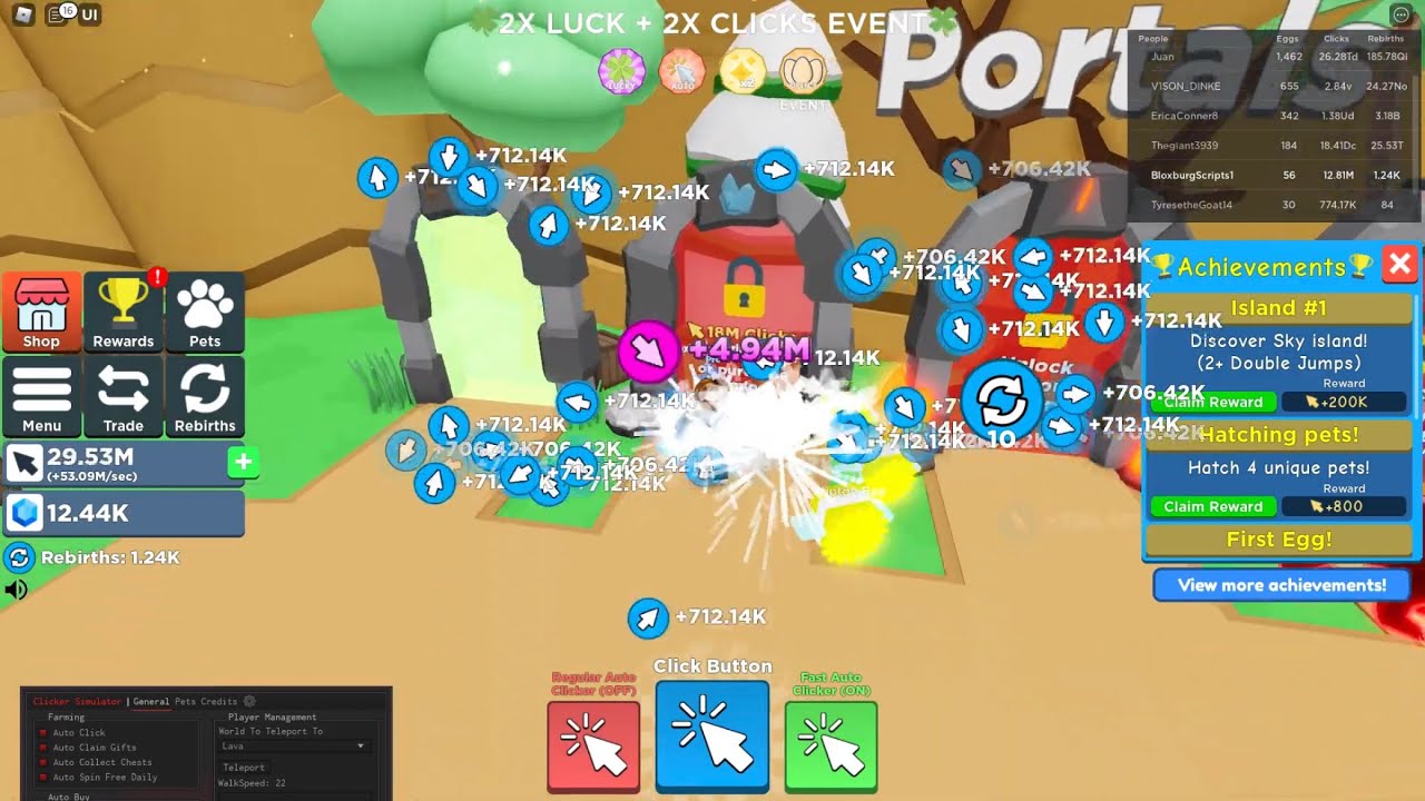 OP Clicker Simulator Script Pastebin AutoFarm/Click NOT PATCHED 2022 ...