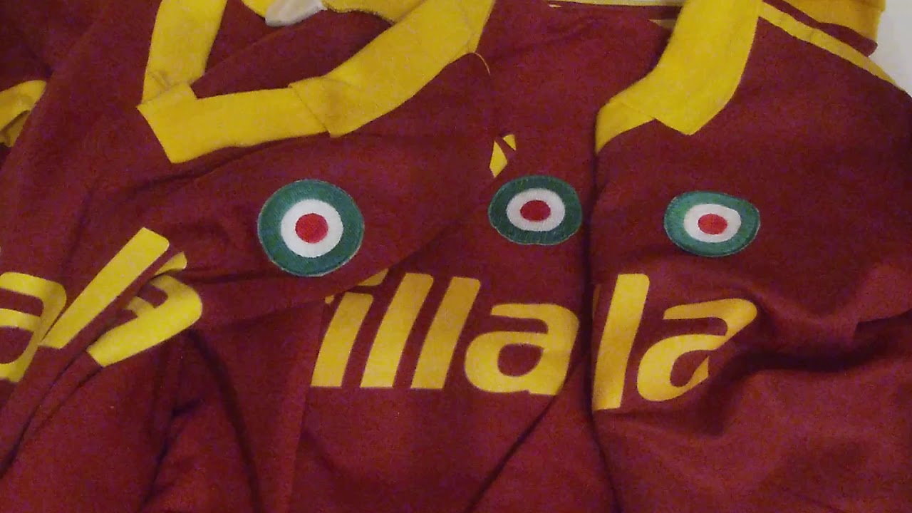 Spiegazione maglie As Roma Adida sponsor Barilla stagione 1991-92 - YouTube