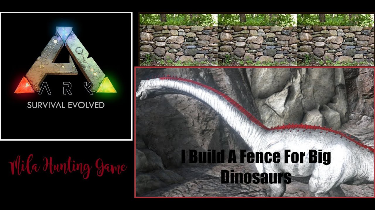 ARK: Survival Evolved: I BUILD A FENCE FOR DINO'S - END / MAP THE ...