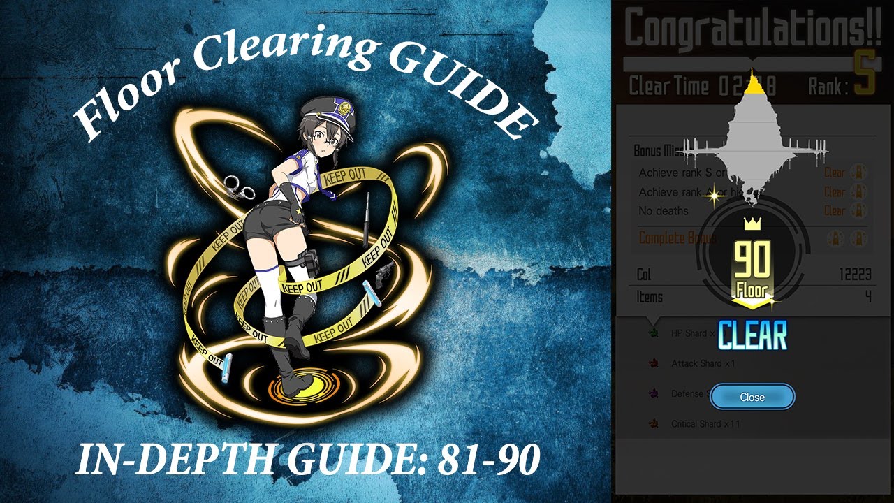 Sword Art Online (Memory Defrag) - Floor Clearing Event V2 - 81-90 - IN ...
