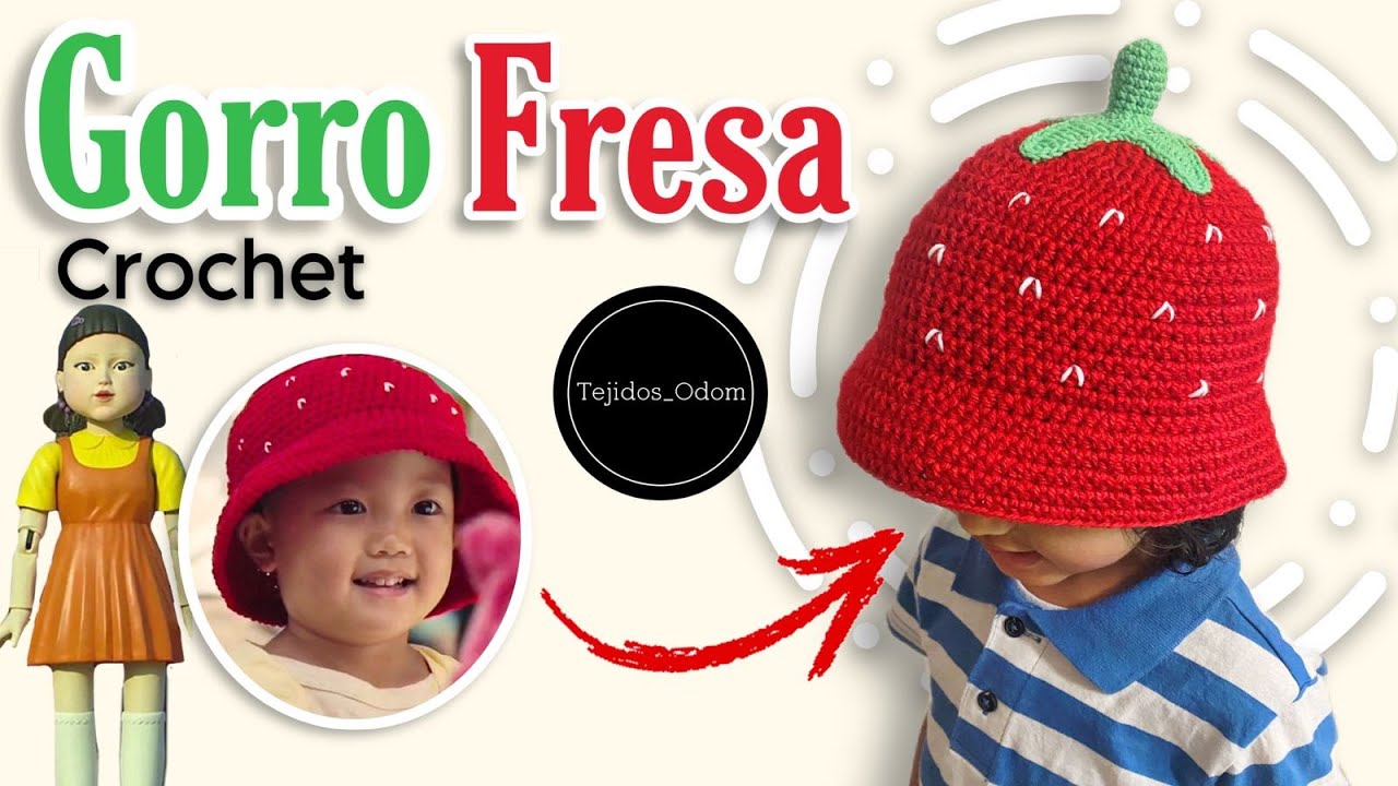 Gorro De FRESA 🍓| El juego Del Calamar 2 (CROCHET) @el.tejedor - YouTube