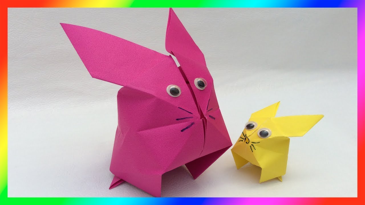 Manualidades de papel★ Conejito de papel ★Origami ★ Manualidades para ...