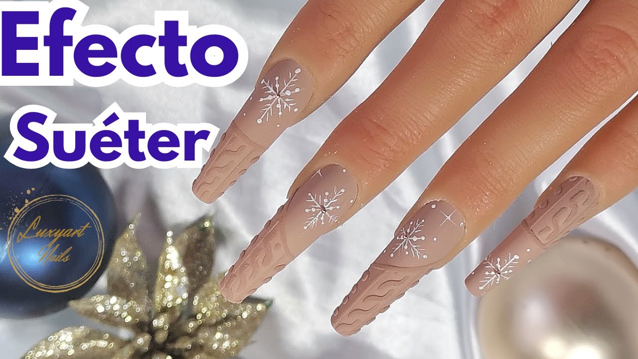 Uñas con Textura: Aprende el Increíble Efecto Suéter - YouTube