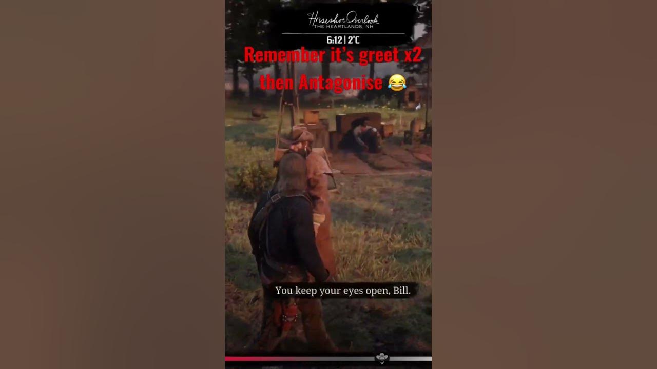 Red Dead Redemption 2 How To Talk To Npcs Reddeadredemption Arthurmorgan Billwilliamson
