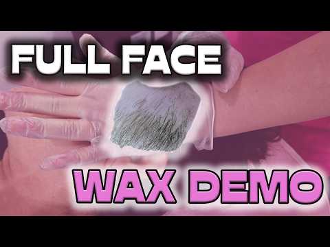 Full Face Waxing Demo | Wax Pot Setup, Brow Technique & Pro Tips Using Rebel Wax