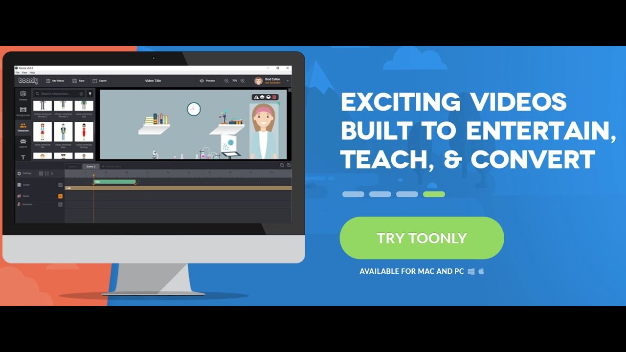 Transitions - Toonly Tutorial 4 - YouTube