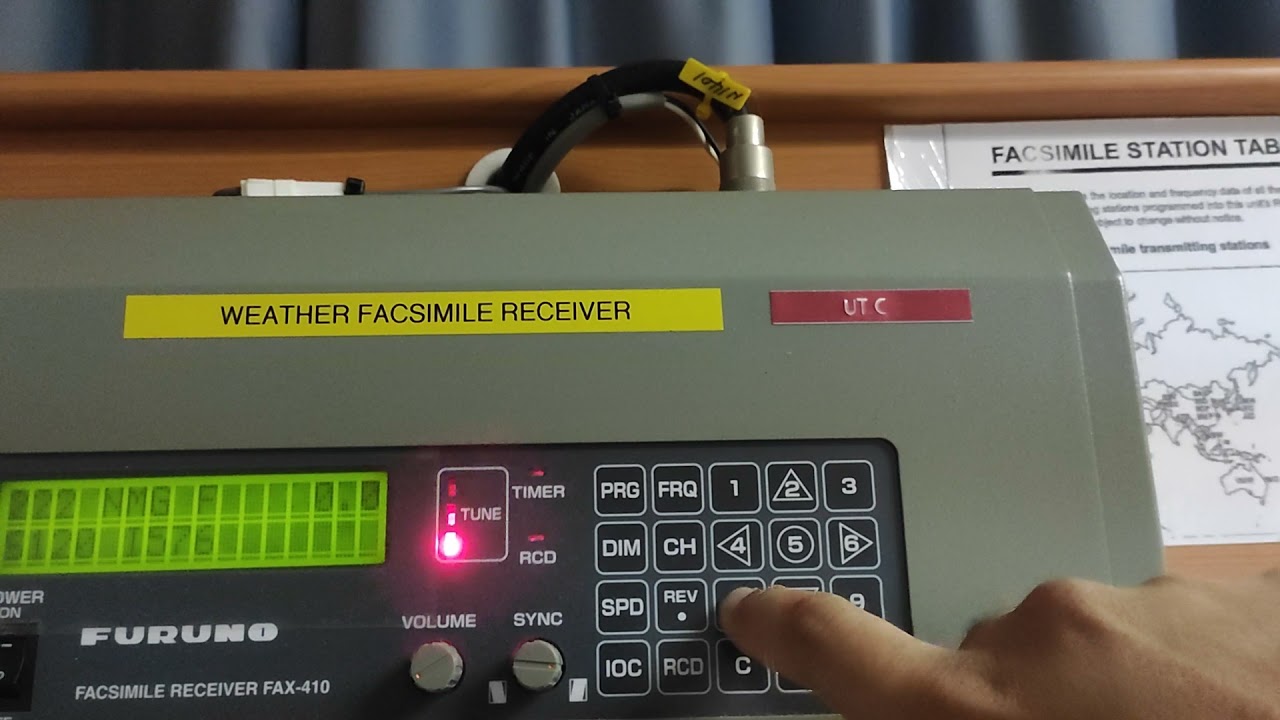 how to use furuno weather facsimile| - YouTube