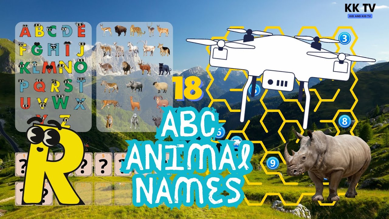 ABC Animal Names 18 | Learn Letters | Animal Names | Kid And Kid TV ...