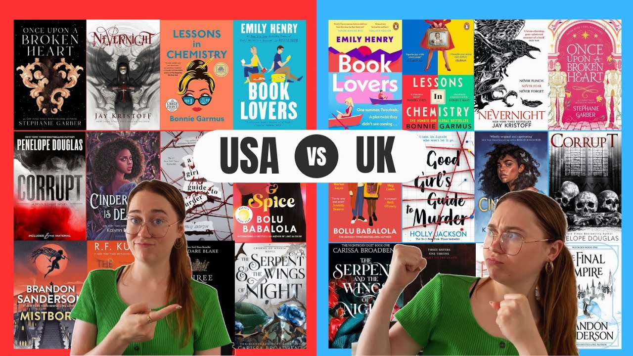 Who wore it better? Comparing US vs UK book covers 🇺🇸 🇬🇧 - YouTube